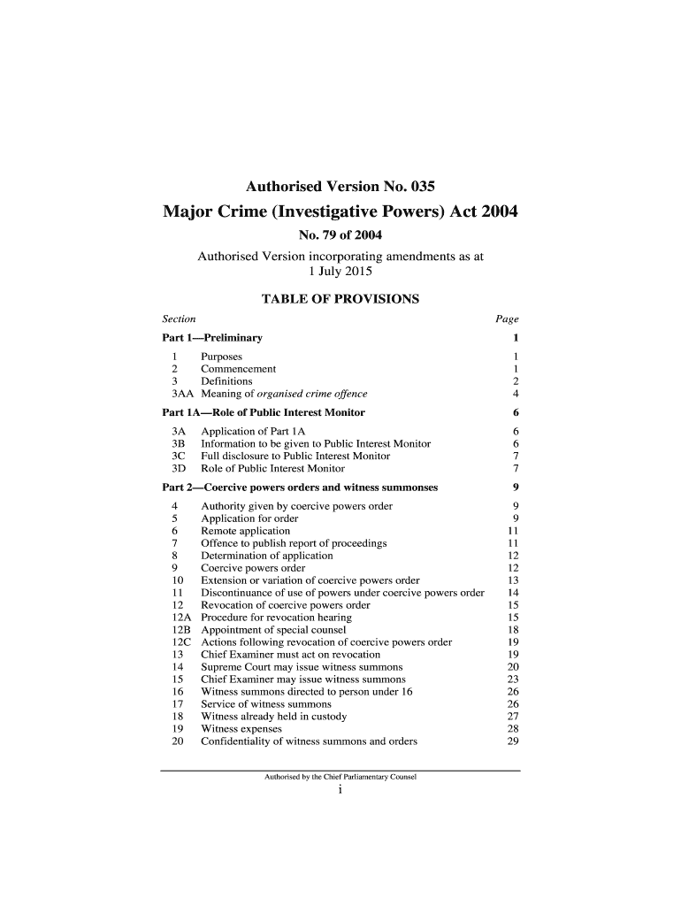 Fillable Online Authorised Version No. 035 - legislation.vic.gov.au Fax ...