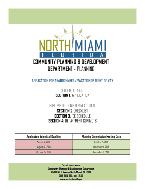 Fillable Online northmiamifl COMMUNITY PLANNING & DEVELOPMENT ...