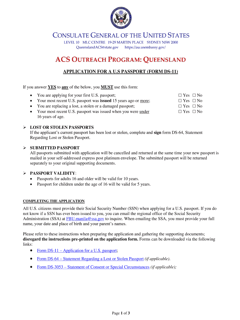 Fillable Online Document Description - Department of State Fax Email ...