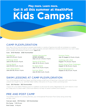 Fillable Online Get it all this summer at HealthPlex - Mercy Health Fax ...