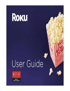Fillable Online Netflix Player by Roku User Guide Fax Email Print ...