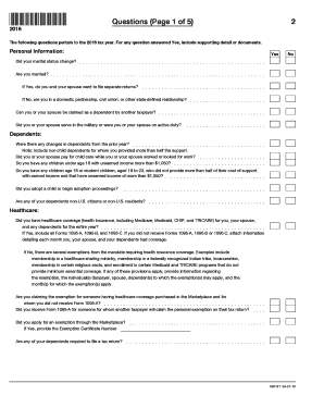 Fillable Online 2O16 BLANK TAX ORGANIZER FOR INDIVIDUAL RETURNS Fax ...