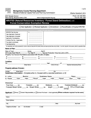 Fillable Online montgomeryplanning the NRI FSD Application form ...