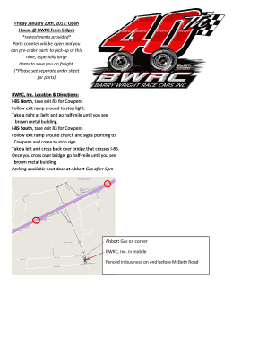 Fillable Online House BWRC from 5-8pm Fax Email Print - pdfFiller