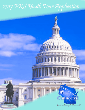 Fillable Online 2017 FRS Youth Tour Application Fax Email Print - pdfFiller