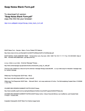 Fillable Online Soap Notes Blank Form - Pdfslibforyou.com Fax Email ...