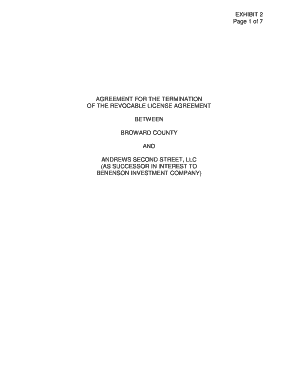 Fillable Online TERMINATION OF LICENSE AGREEMENT Fax Email Print ...