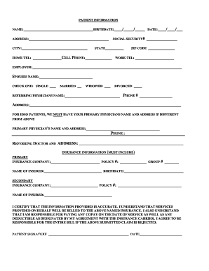 Fillable Online NAME: BIRTHDATE: / / DATE: - urogyn-philly.com Fax Email Print - pdfFiller