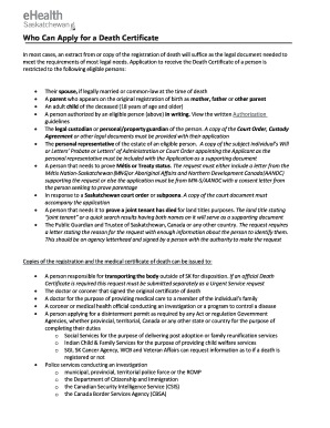 Fillable Online Who Can Apply for a Death Certificate Fax Email Print ...