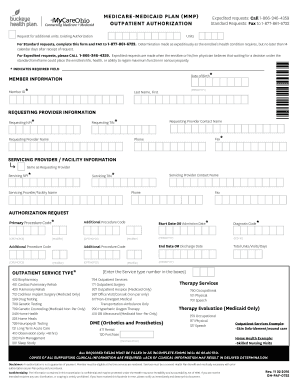 Fillable Online Medicare-Medicaid Dual Outpatient Prior Authorization ...