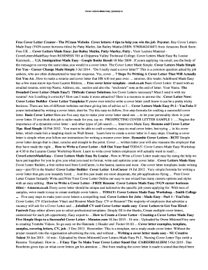 Fillable Online Free reed pdf book Cover Letters Made Easy Fax Email ...