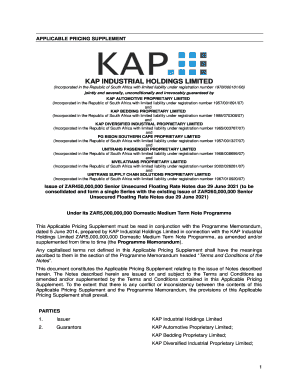 Fillable Online KAP INDUSTRIAL HOLDINGS LIMITED Fax Email Print - pdfFiller
