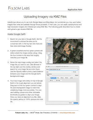 Fillable Online Uploading Imagery via KMZ Files Fax Email Print - pdfFiller