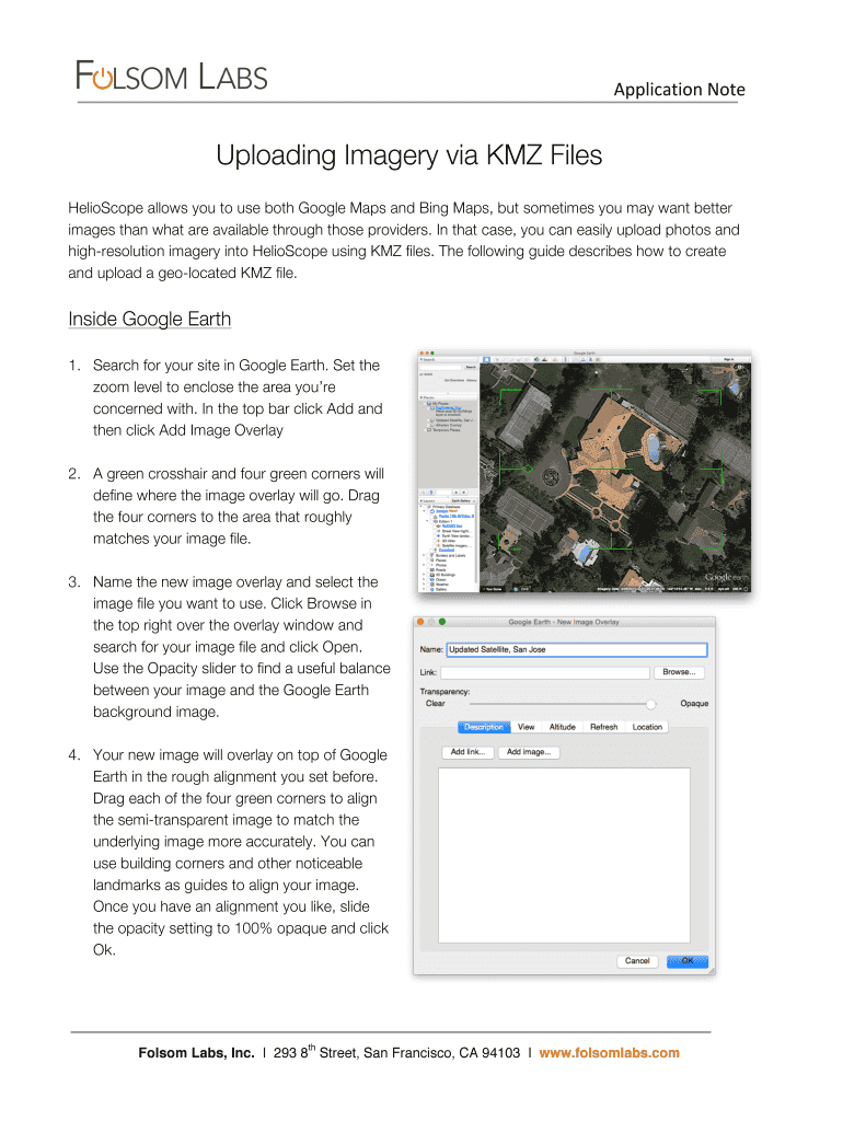 Fillable Online Uploading Imagery via KMZ Files Fax Email Print - pdfFiller