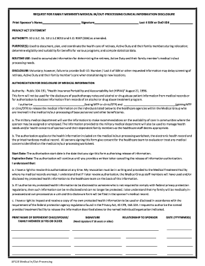Fillable Online Family Member Disclosure Form - Air Force Medical ...