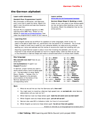 Fillable Online German Factfile 2 Fax Email Print - pdfFiller