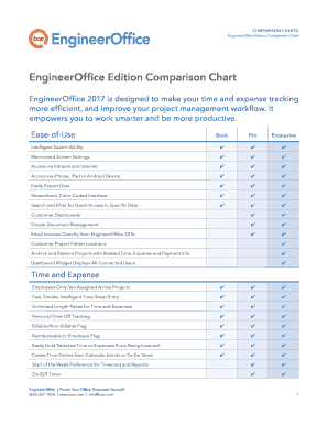 Fillable Online COMPARISON CHARTS: Fax Email Print - pdfFiller