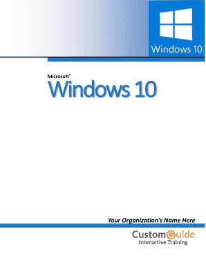 Fillable Online Windows 10 Training. Windows 10 Training Fax Email ...