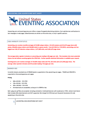 Fillable Online Website Advertising Rate Sheet (Rev. 0309). Website ...