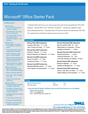 Fillable Online Office Starter Pack.qxp - Dell Fax Email Print - pdfFiller