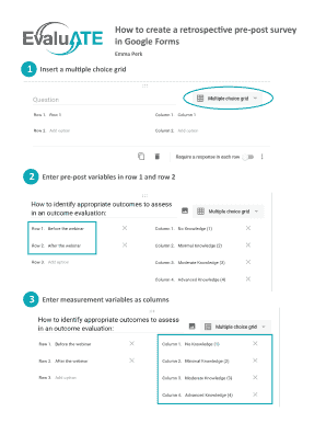 Fillable Online How to create a retrospective pre-post survey Fax Email ...
