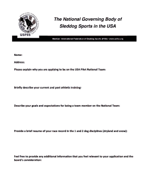 Fillable Online The National Governing Body of Fax Email Print - pdfFiller