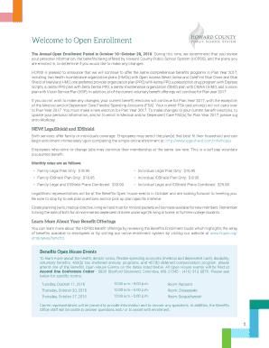 Fillable Online 2017 Open Enrollment Newsletter for Active Employees ...