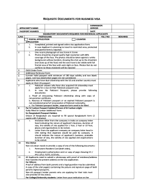 Fillable Online India Business Visa Checklist. India Business Visa ...