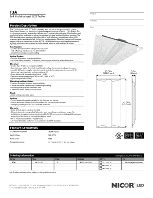 Fillable Online 2X4 Spec Sheet - Nicor Lighting Fax Email Print - pdfFiller