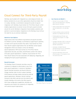 Fillable Online Workday was founded with integration as a core design ...