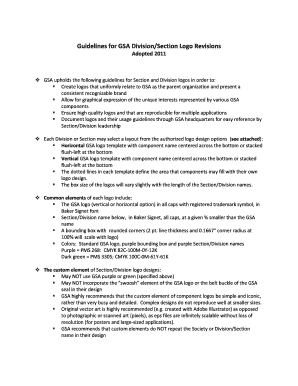 Fillable Online Guidelines for GSA Division/Section Logo Revisions Fax ...