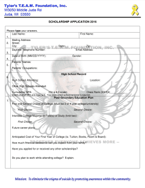 Fillable Online 3 Scholarships Available Fax Email Print - pdfFiller