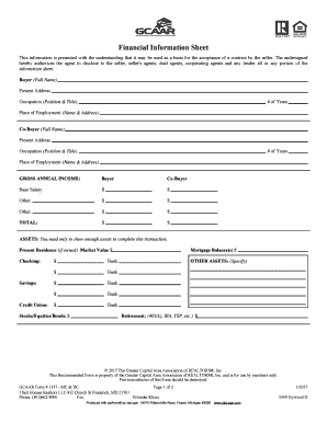 Fillable Online Buyers Financial Information Sheet - WordPress.com Fax Email Print - pdfFiller