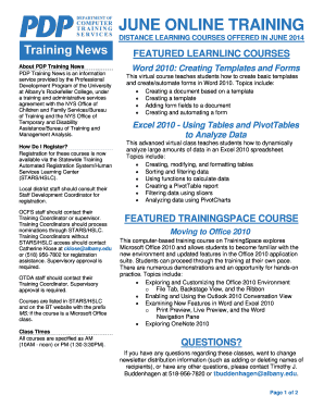 Fillable Online june online training - OCFS Fax Email Print - pdfFiller