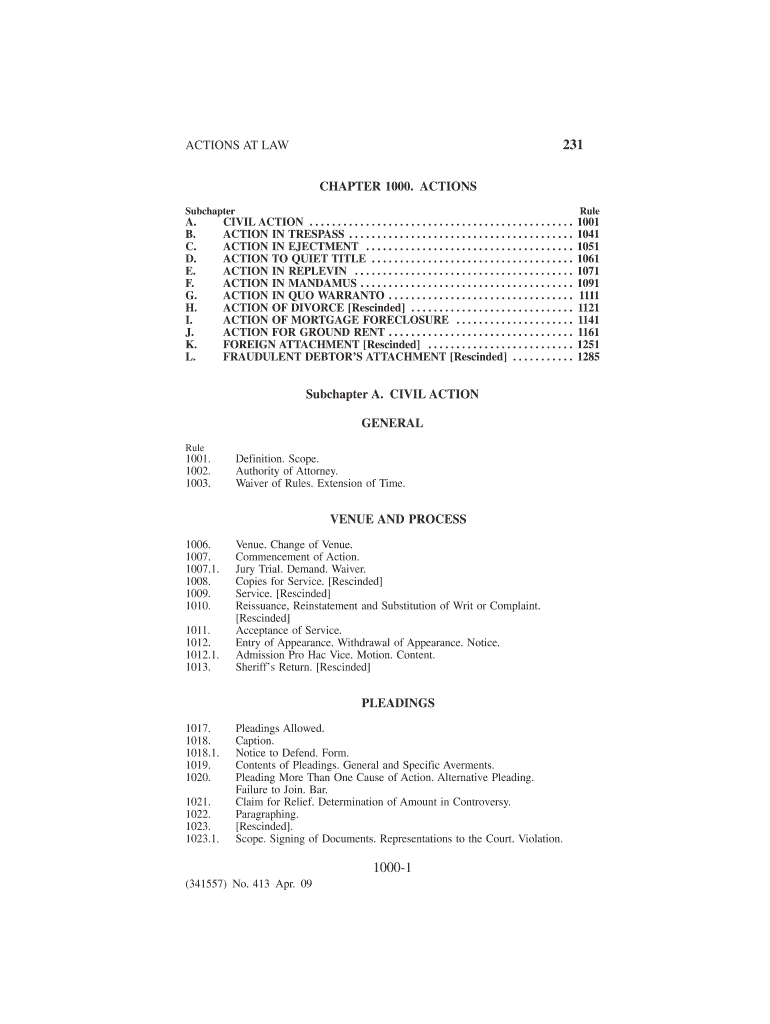 Fillable Online ACTIONS AT LAW Fax Email Print - pdfFiller
