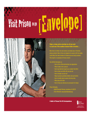 Fillable Online Visit Prison in an Envelope. Pen Pal Fax Email Print ...