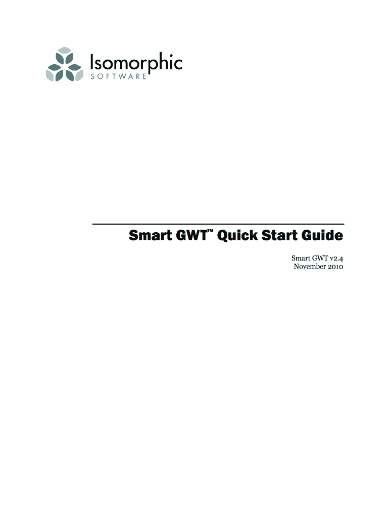 Fillable Online Smart GWT Quick Start Guide Fax Email Print - pdfFiller