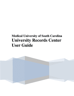 Fillable Online University Records Center Fax Email Print - pdfFiller