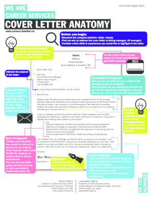 Fillable Online COVER LETTER ANATOMY Fax Email Print - pdfFiller