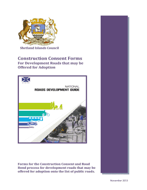 Fillable Online Construction Consent Forms - Shetland Islands Council ...
