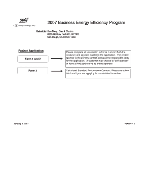 Fillable Online 2007 SDGE app forms PDF.xls Fax Email Print - pdfFiller