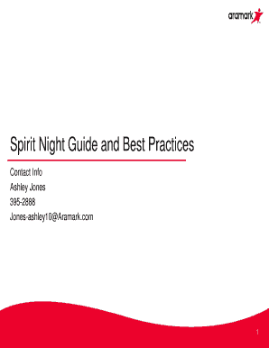 Fillable Online Spirit Night Guide and Best Practices Fax Email Print ...