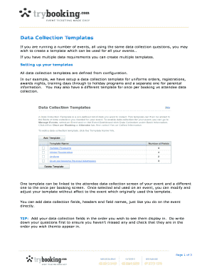 Fillable Online Data Collection Templates Fax Email Print - pdfFiller