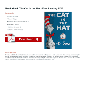 Fillable Online Read eBook The Cat in the Hat - Free Reading PDF Fax ...