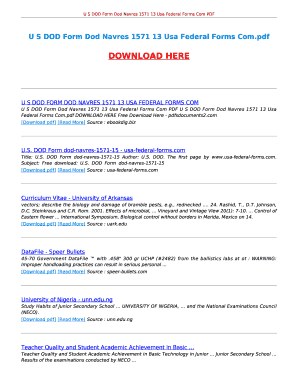 Fillable Online U S DOD FORM DOD NAVRES 1571 13 USA FEDERAL FORMS COM ...