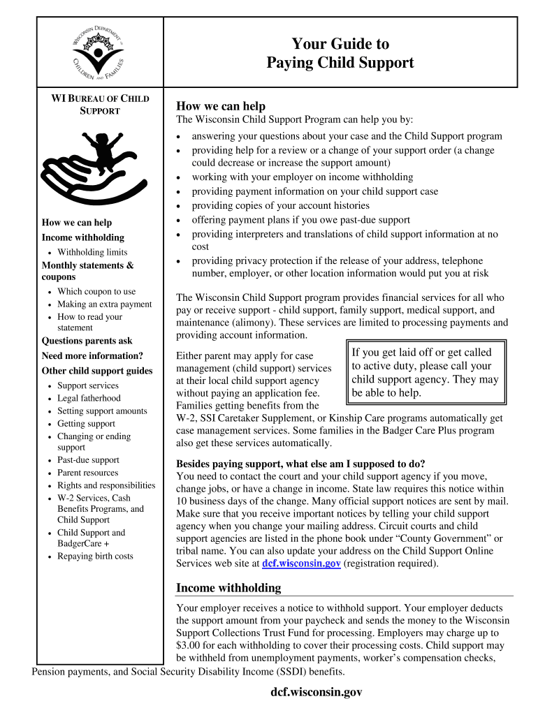 Fillable Online Paying Child Support Fax Email Print - pdfFiller