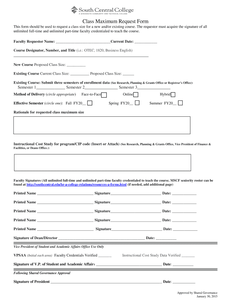 Fillable Online SCC Policy Template Fax Email Print - pdfFiller