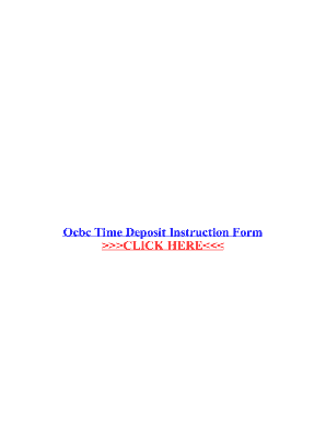 Fillable Online Ocbc Time Deposit Instruction Form Fax Email Print ...