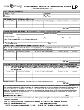 Fillable Online Limited Purpose Flexible Spending Account Claim Form ...