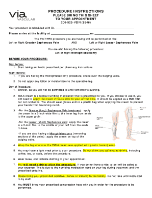 Fillable Online Procedure Instructions.doc Fax Email Print - pdfFiller
